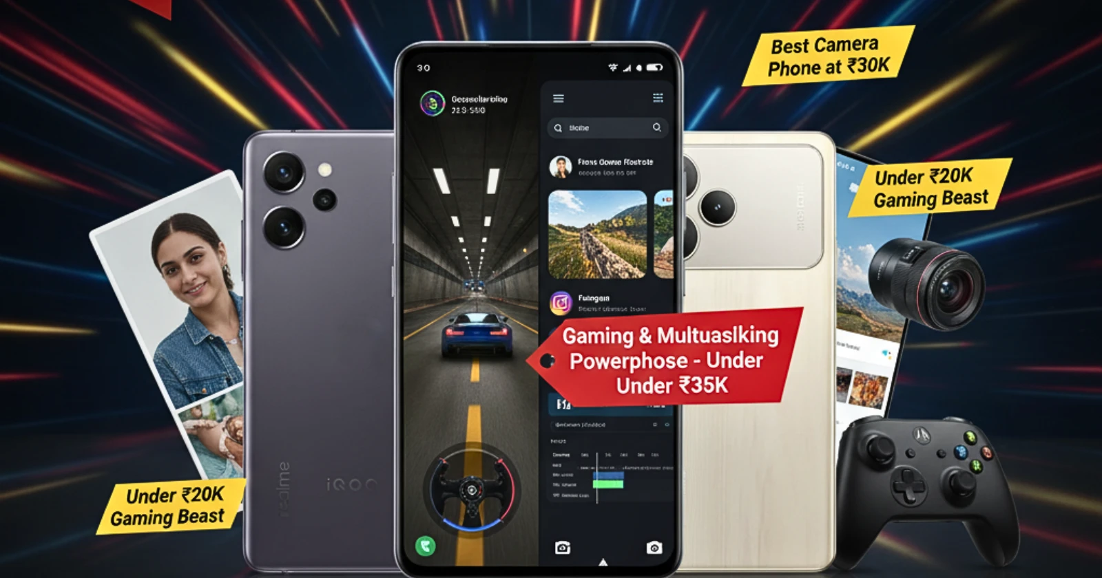 Best Smartphones Under ₹20K–₹40K in Amazon & Flipkart Big Billion Days ...